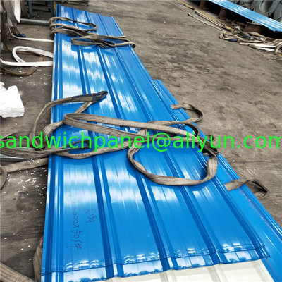 gauge 24 blue color corrugated zinc aluminum roofing sheet 5500 x 840mm x 0.526mm