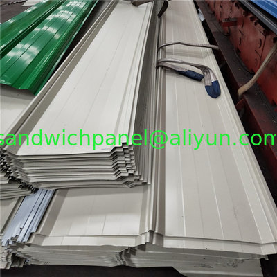 820mm ivory white corrugated sheet 0.376mm thickness for roof tile