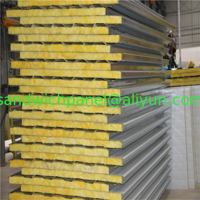 20years 50mm insulated glass wool corrugated sandwich roof panel use warehouse