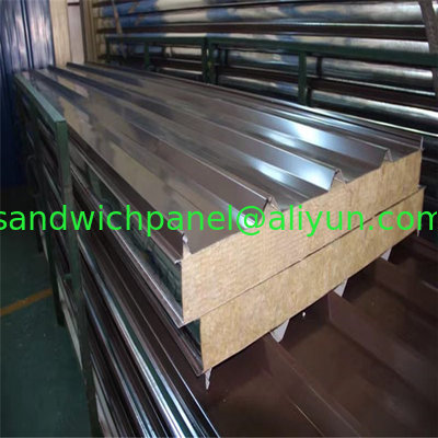 A grade fire rating ivory white double steel roof sandwich panel for labor camp