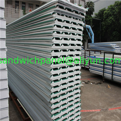 color coated steel insulated polystyrene foam  sandwich roof pane for prefab house