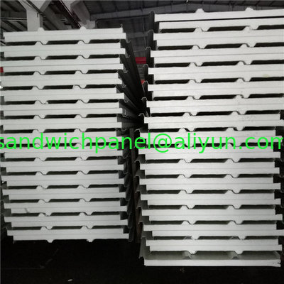 light weight insulated 0.526mm eps ploystyrene foam sandwich panel for warehouse