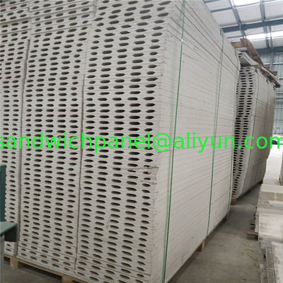 strong 50mm hollow core grey white MGO sandwich panel with 0.326mm for container house