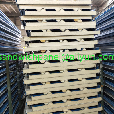 prepainted and galvanized 50mm corrugated sandwich roof panel