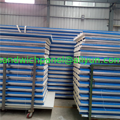 waterproof insulated 50mm pu sandwich container house roof panel for cold storage