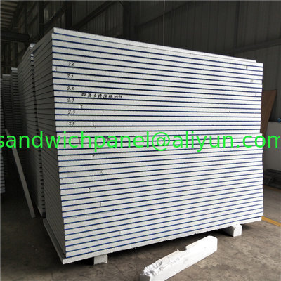 50mm smooth surface 0.376mm eps sandwich wall panel for prefab house