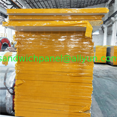 sound insulation 50mm rock wool sandwich panel cover with film for clean room