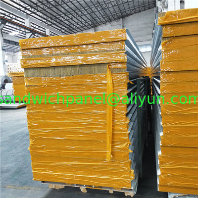 insulated 50mm rock wool sandwich panel with 0.326mm instead of pvc ceiling panels