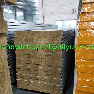 60kg 50mm rock wool sandwich panel for new building construction materials