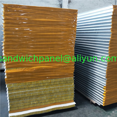 60kg 50mm rock wool sandwich panel for new building construction materials