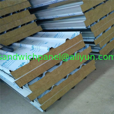 insulated aluminum rock wool roof panels with 60minutes fire resist