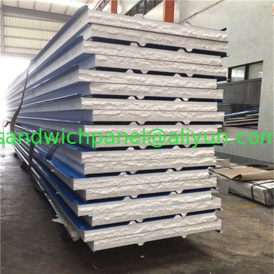 14kg blue EPS sandwich roof panel 1050-100-0.426mm used for prefab buildings