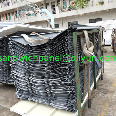 1050mm RAL7002 0.426mm corrugated meter roof sheets used for roof tile