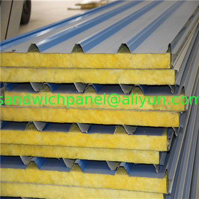 2017 new design sandwich panel prefabricated house 50mm glass wool roof tile