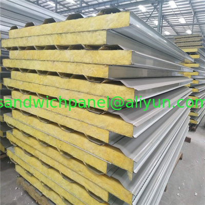 container panels insulation glass sandwich wall board 1150-50-0.6mm up / 0.326mm down