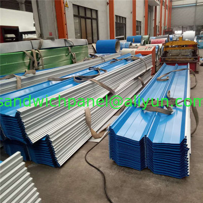 metal building materials blue roof sheets 500-760-0.426mm for prefabricated house