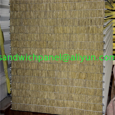 RAL9002 color manufactured home 50mm rock wool sandwich wall panels