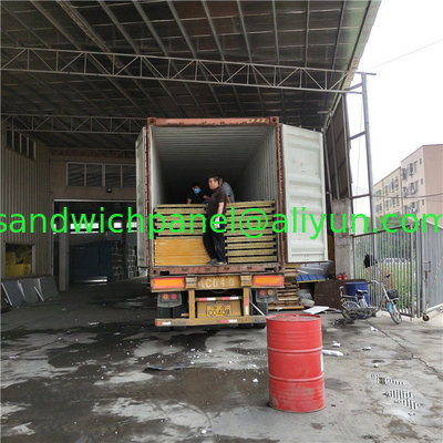 A grade fire rating 50mm rock wool roof sandwich panel 960-50-0.376mm for warehouse