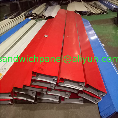 red color steel roof sheet 4000-0.426mm edge capping  for warehouse roof