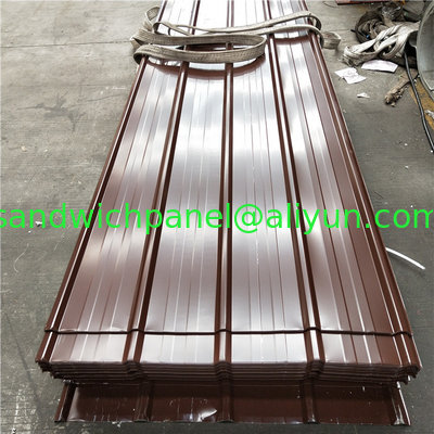 RAL3009 color roofing sheets with 0.426mm thickness for prefabricated building