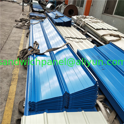 blue color 840mm type roofing sheets with 0.526mm thickness for prefabricated house