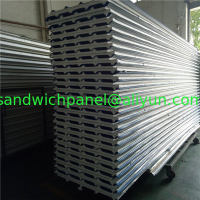 30mm silver paper polyurethane foam sandwich roof panel 840-30-0.376mm for house