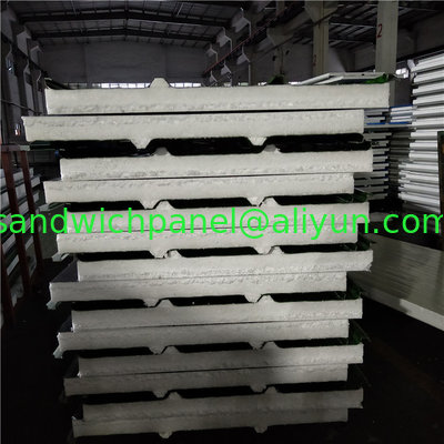 overlap eps silver paper eps z-lock sandwich roof panel 1050-75-0.426mm grass steel sheet up