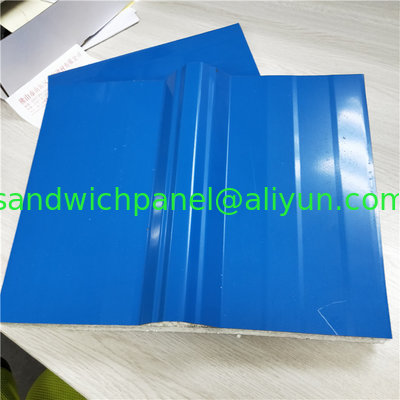 overlap blue 50mm silver paper eps sandwich roof panel for storage units prefab house