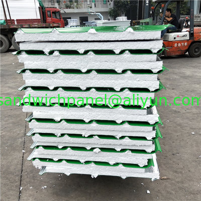green eps sandwich refractory roof panel 1050-50-0.426mm construction materials