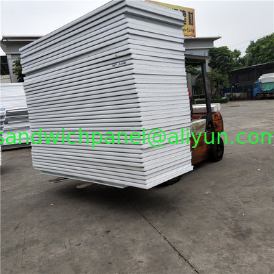 eps prefabricated sandwich panel house wall board 950-50-0.376mm with film both side