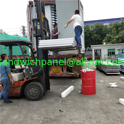 embossing 950mm type eps sandwich panel cover with protection film both side