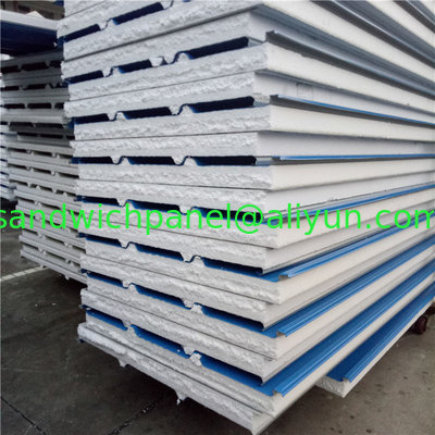 eps 12kg sandwich panel 1050-50-0.426mm cover with film both side for prefab house