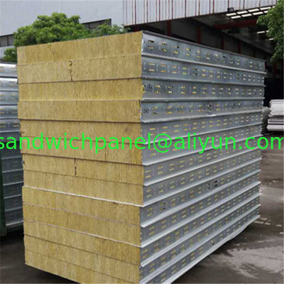 rock wool sandwich panel 1150-150-0.426mm with 100kg for industrial kiln