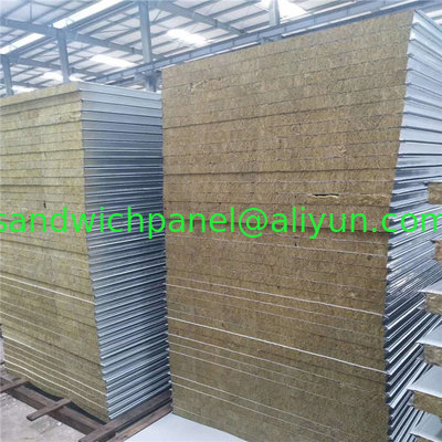 50mm rock wool wall panel mounted ironing sheet fireproof sandwich board