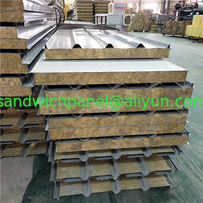 bungalow prefab house 960mm rock wool panel sandwich roof tile