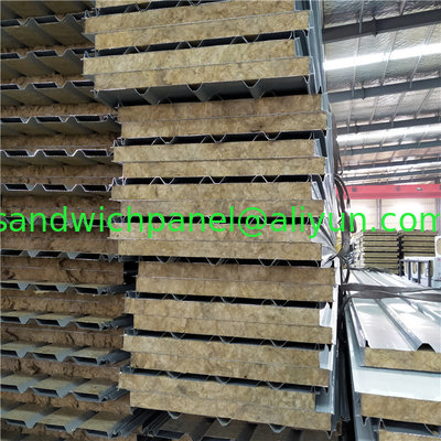 bungalow prefab house 960mm rock wool panel sandwich roof tile