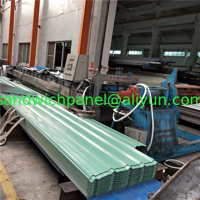 green lotus color steel metal roofing sheet 11800mm for prefabricated factory