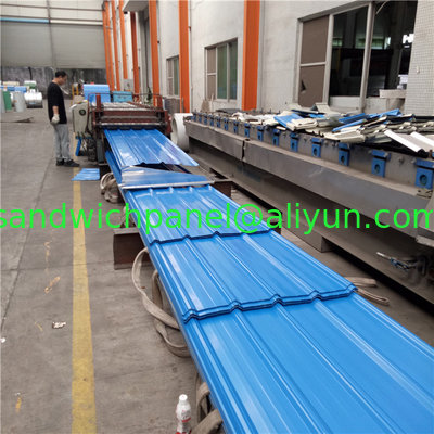 840mm blue corrugated roof sheets with 0.426mm for poultry farming