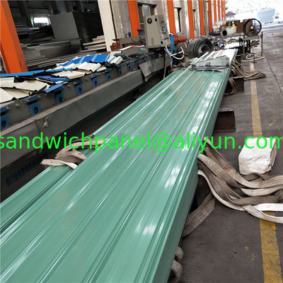 0.426mm lotus green 840mm corrugated roof sheets for workshop prefab houses