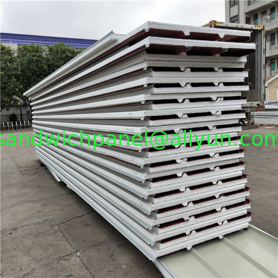 14kg manufactured home waterproof 50mm wine red eps sandwich roof panels