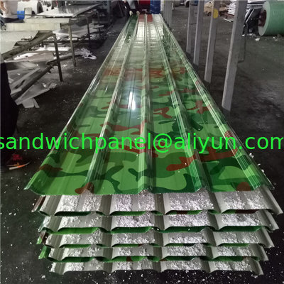 army green waterproof 30mm silver paper eps sandwich roof panel for warehouse