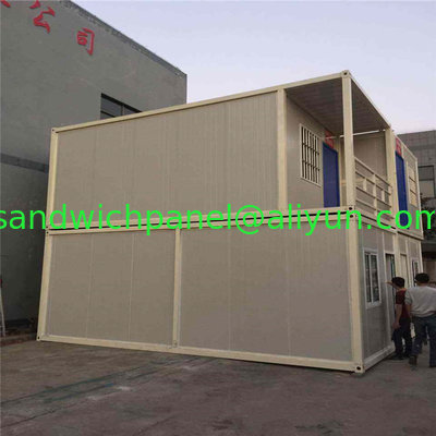 life span 25-35 years 20ft foldable sandwich panel container house for worker camp