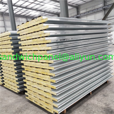 50mm 0.6mm galvanized glass wool container house sandwich wall panel for worker house