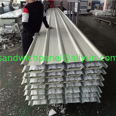 12kg eps sandwich PVC roof panel with 30mm polystyrene foam for warehouse