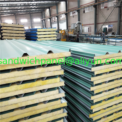 15 years sandwich panel house use 50mm rock wool board building materials