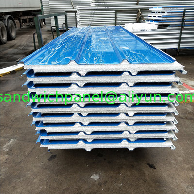 50mm eps sandwich roof panel with 0.426mm steel up and 0.5mm PVC down