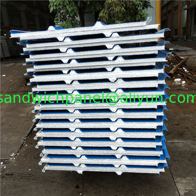 50mm eps sandwich roof panel with 0.426mm steel up and 0.5mm PVC down