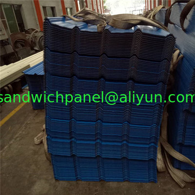 fast assembly 0.376mm blue corrugated roof sheets use as bounding wall
