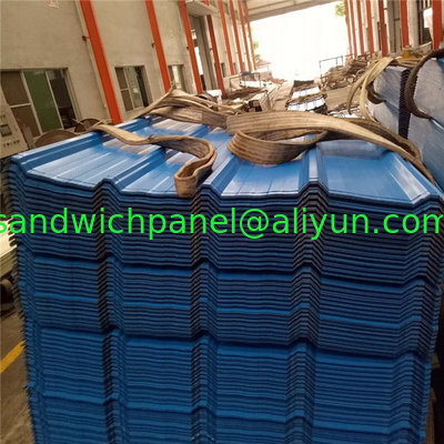 fast assembly 0.426mm blue corrugated roof sheets use as fence for 6-7 times