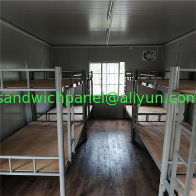 fast assembly 20ft container house with bathroom and kitchen for worker camp